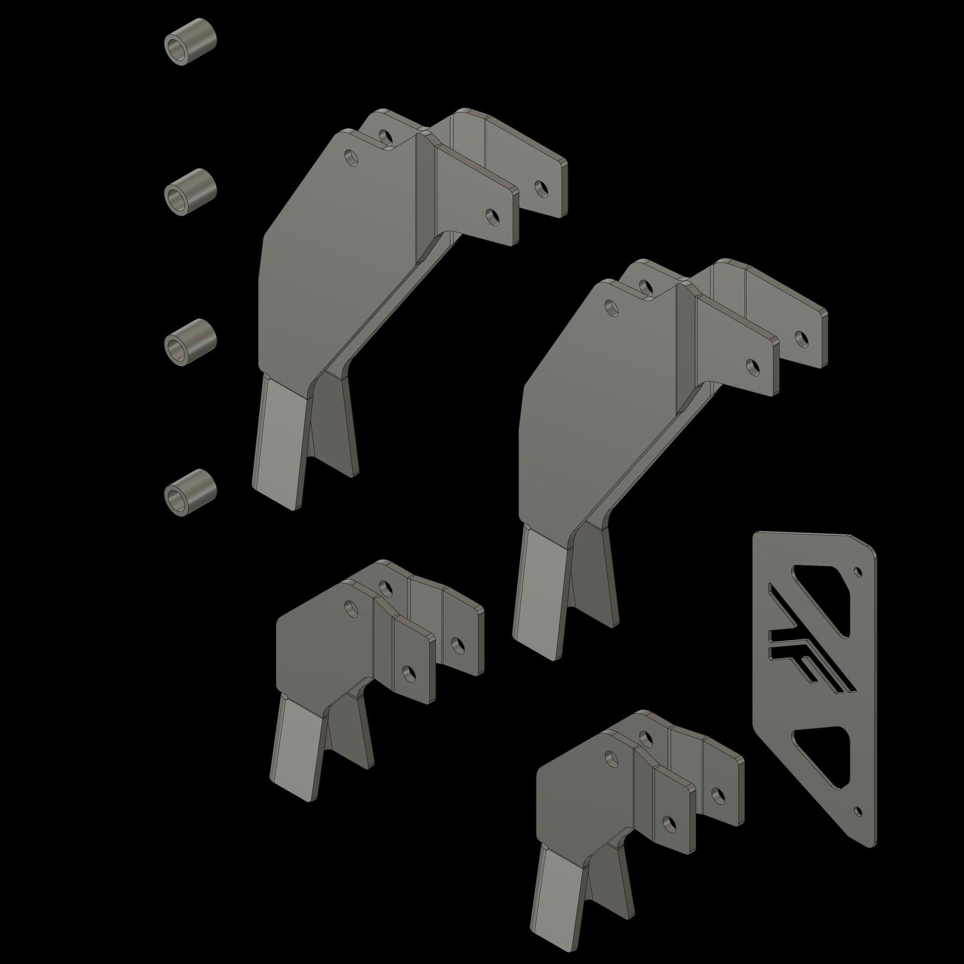 Can-Am Defender 3" Bracket Lift Kit (Cab / 65" Models) – Thumper Fab