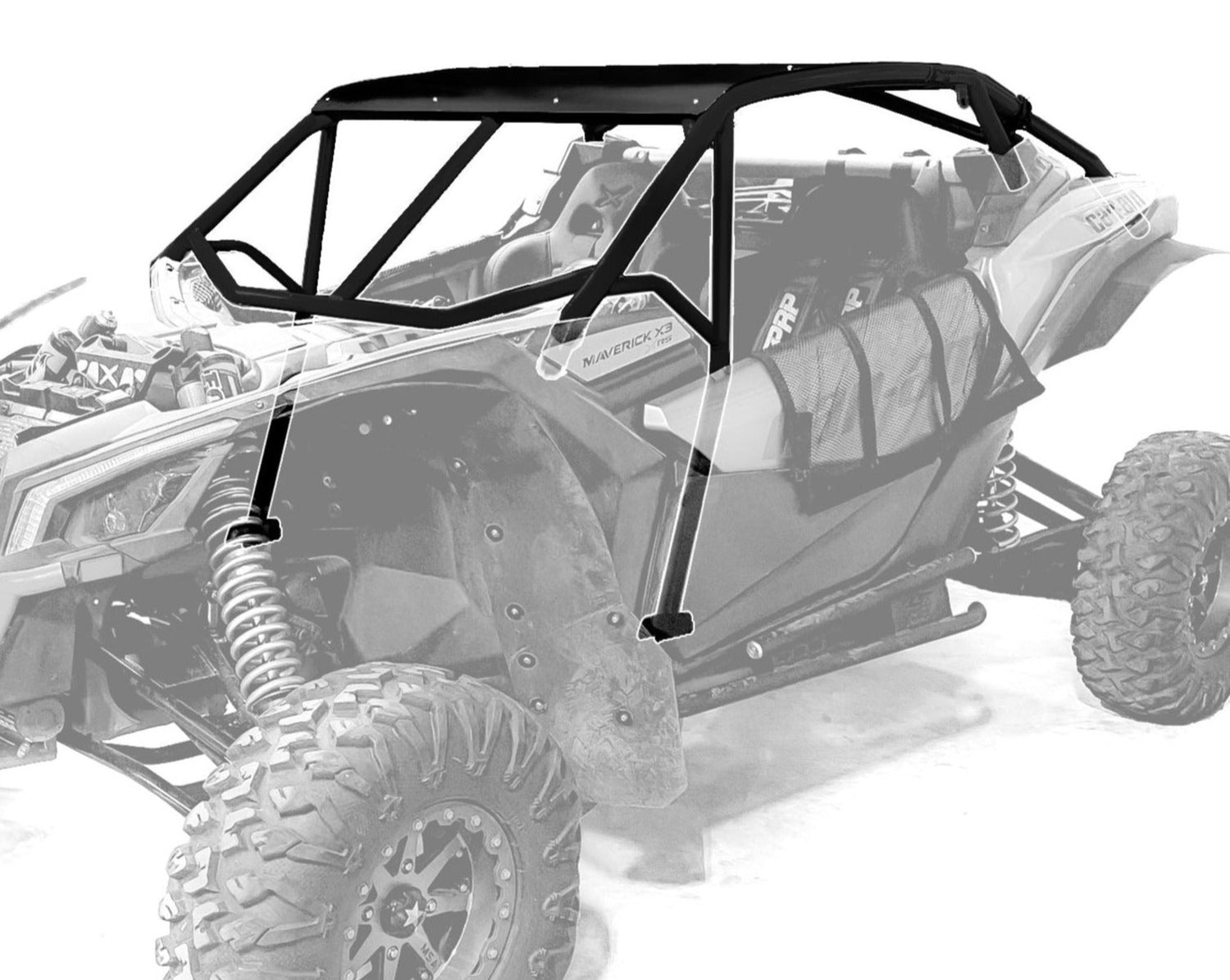 Can-Am Maverick X3 Race Roll Cage w/ Integrated Rear Bumper (2-seat ...