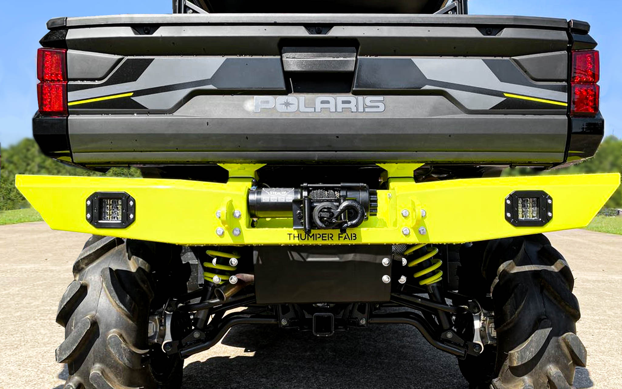 Polaris Ranger SP 570 Mid-Size Rear Winch Bumper – Thumper Fab