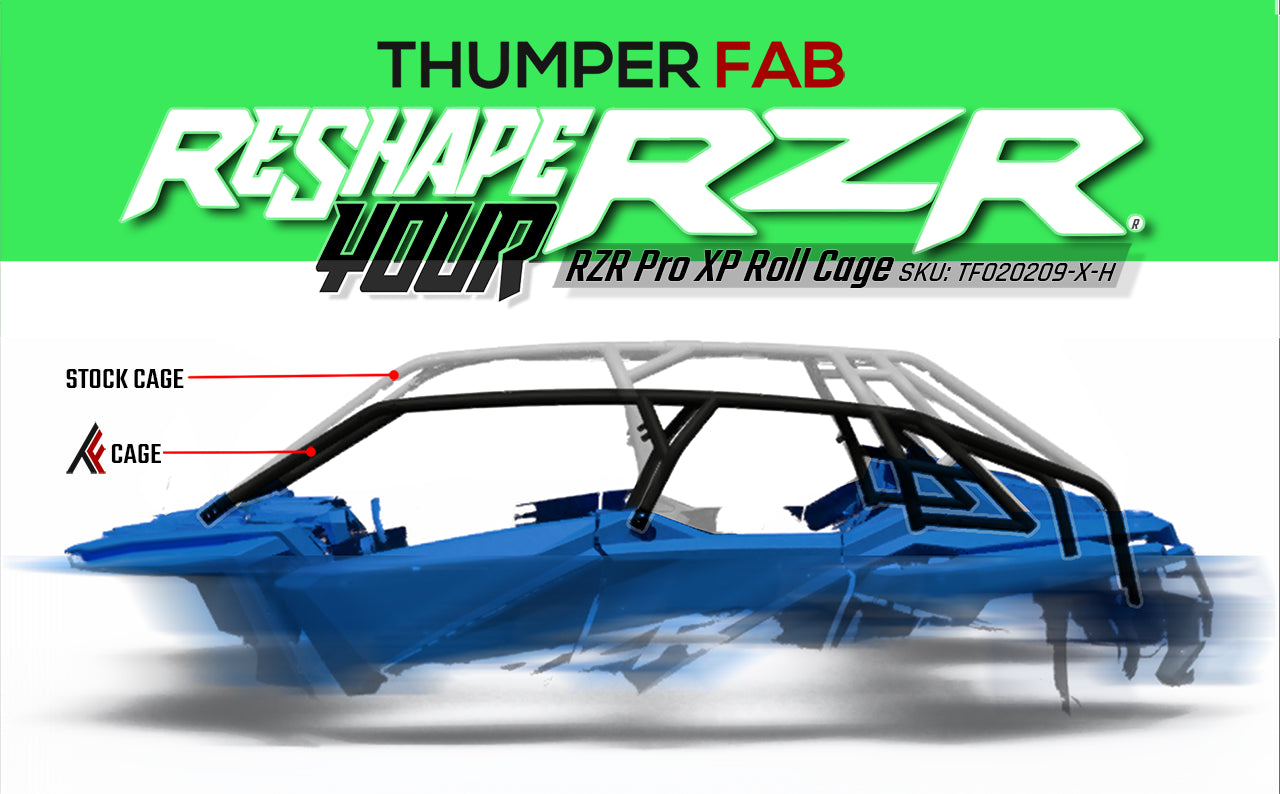 Polaris RZR Pro XP Radius Roll Cage (4-Seat) – Thumper Fab