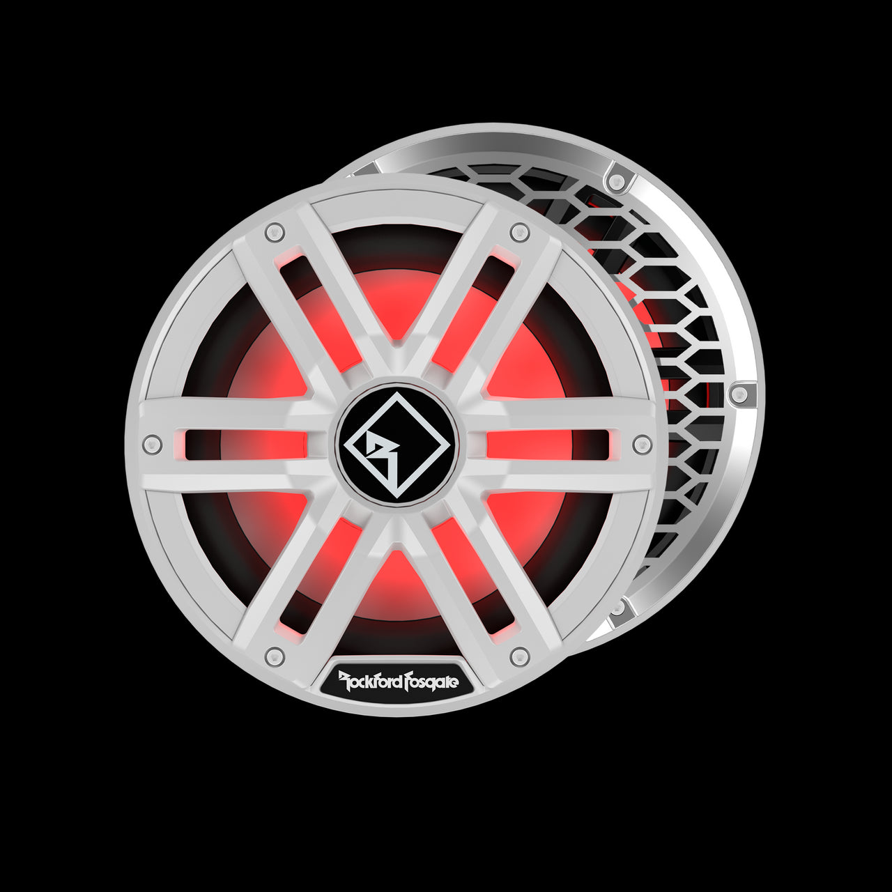 M2 10" DVC 2ohm Color Optix Sealed Enclosure Marine Subwoofer - White ...